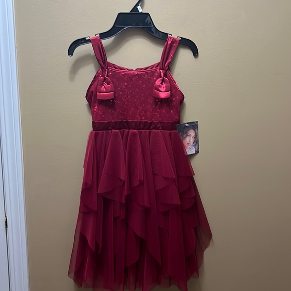 Biscotti | Dresses | Biscotti Girls Size 3d Roses Flowers Tiered Tulle ...